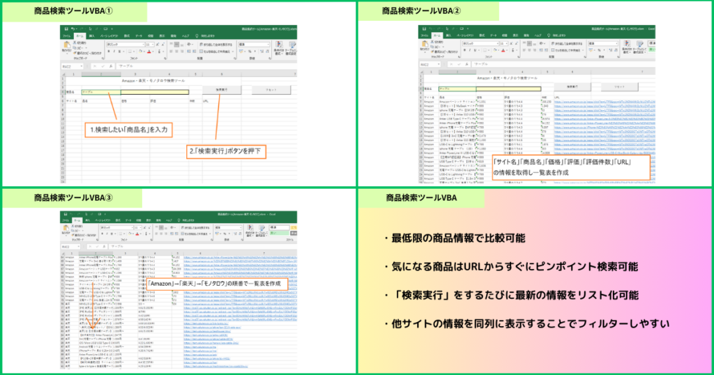 【VBAでIE操作】サイトから商品情報を取得しリスト化するVBAの作り方 | マメBlog